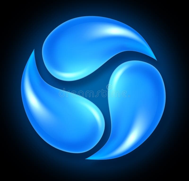 Water symbol stock vector. Illustration of environment - 24160136