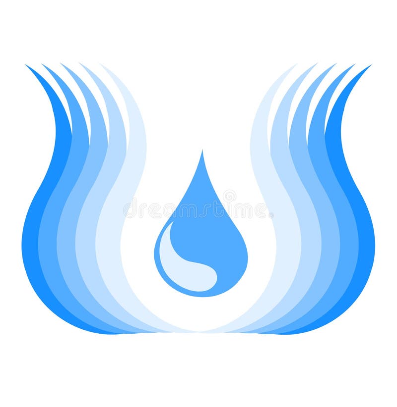 Water symbol stock vector. Illustration of environment - 24160136