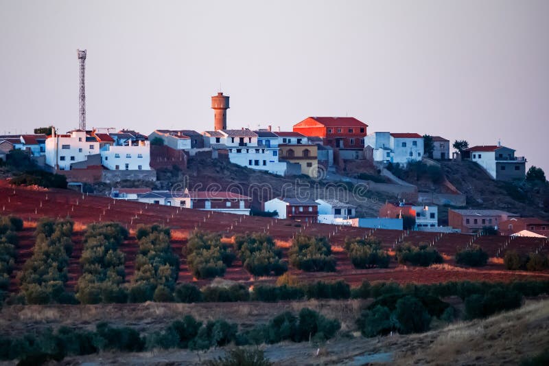 The Water Tank of Alhambra during Sunset Stock Image - Image of facades ...
