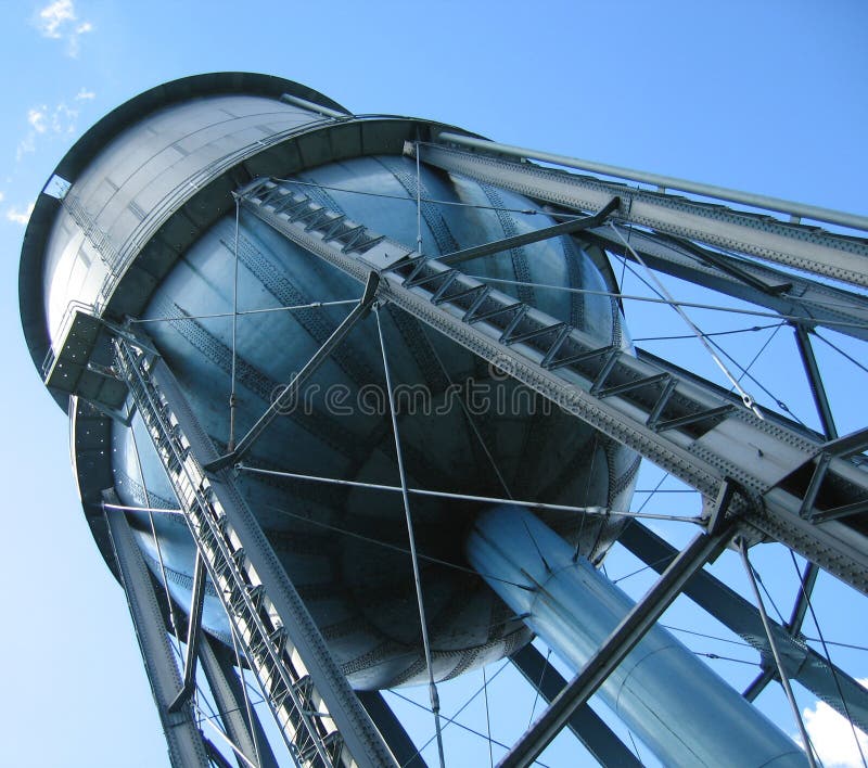Water tank askew stock photo. Image of ladder, weld, steel - 815594