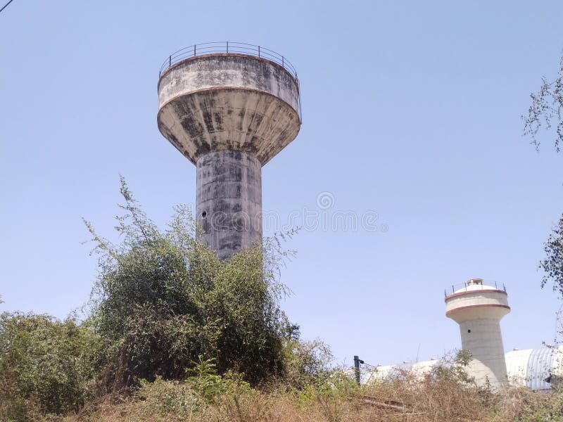 Water tank building stock image. Image of fortification - 218806399