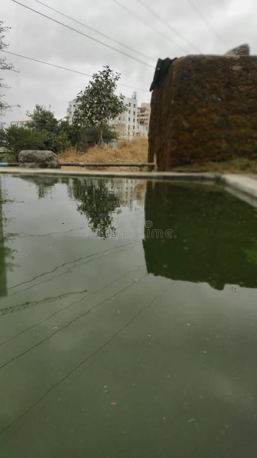 Water tank full of water stock photo. Image of looks - 263961616