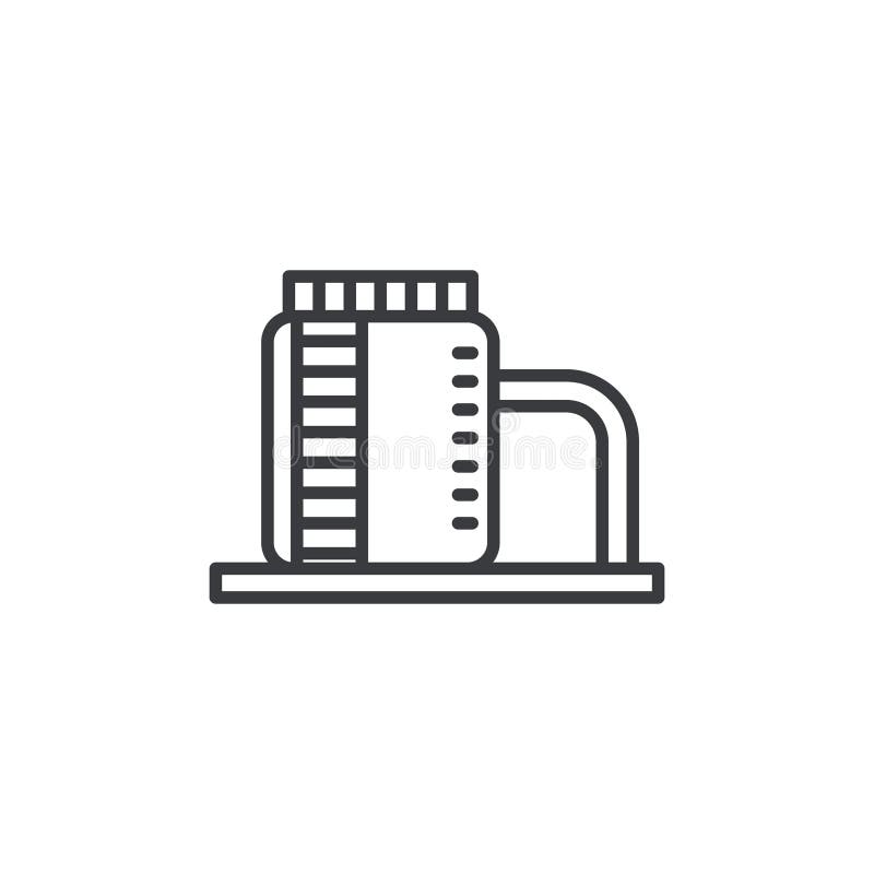 Water Tank Icon Vector Set on White Background Stock Illustration ...