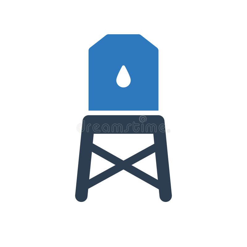Water Tank Icon stock illustration. Illustration of supply - 393444579