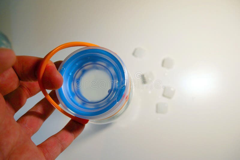 The Water Tank is One Liter. a Water Bottle. Stock Photo - Image of ...