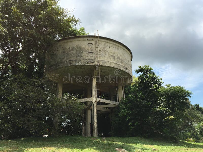 Water Tank stock photo. Image of tank, right, bush, water - 70077002