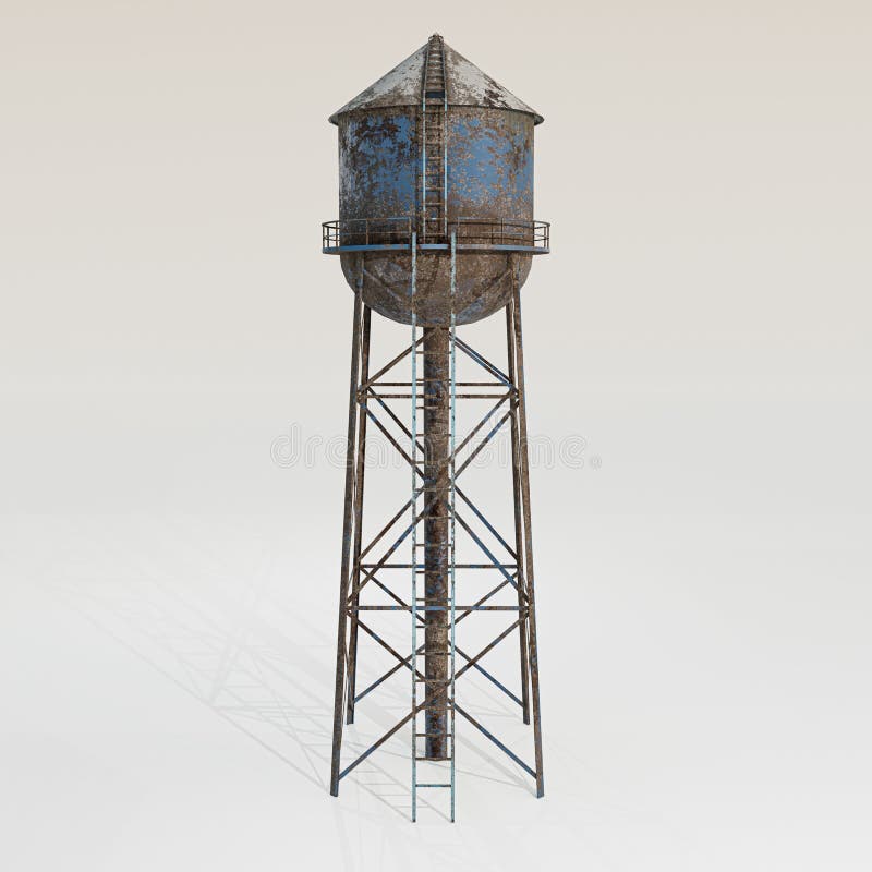Round Water Tower Stock Illustrations – 975 Round Water Tower Stock ...