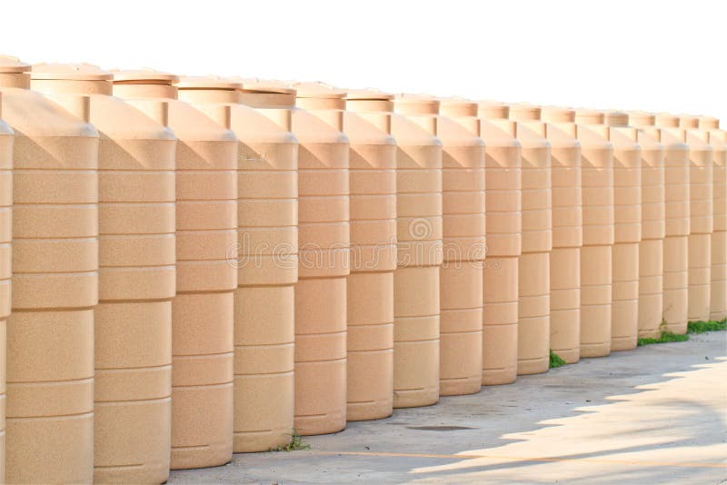 Water tanks stock image. Image of reservoir, supply, country - 39396551