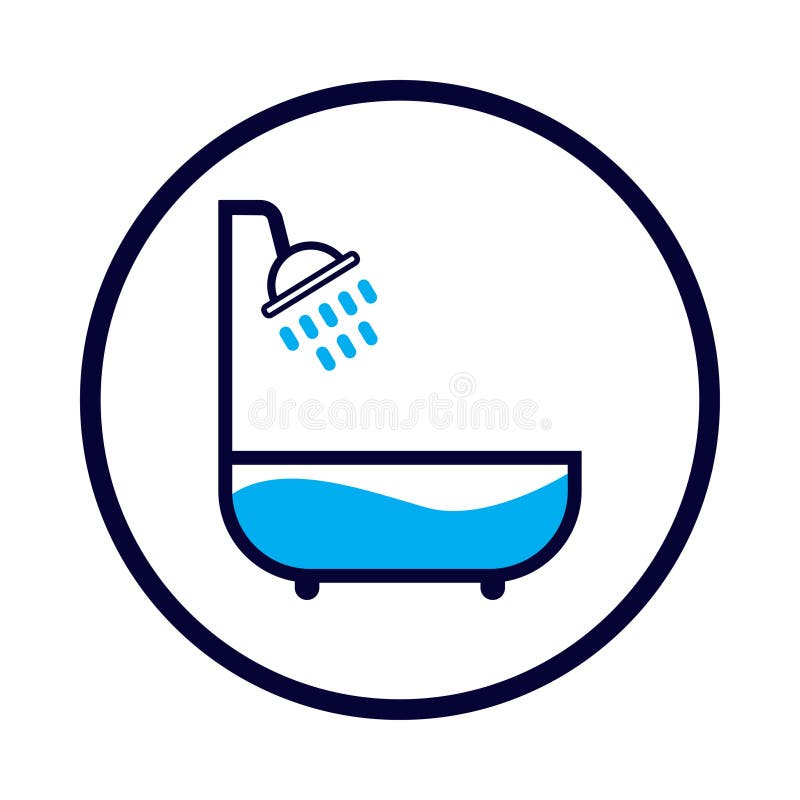 Water Tap, Bathroom Shower, Bath Tap, Shower Icon Stock Vector ...
