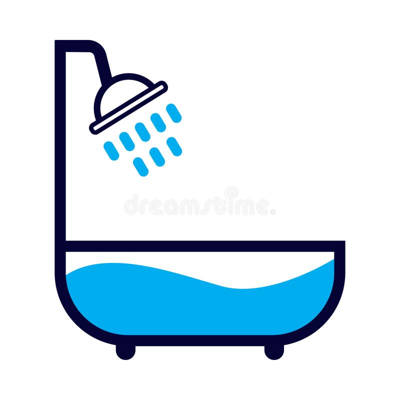 Water Tap, Bathroom Shower, Bath Tap, Shower Icon Stock Vector ...