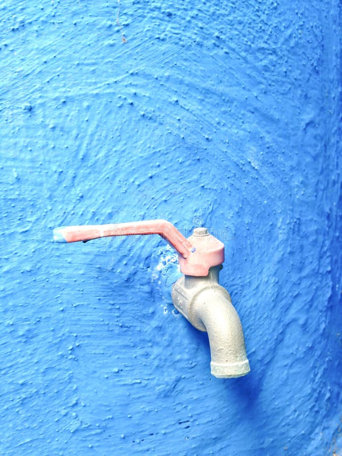 Water tap stock image. Image of water, irrigation, blue - 46982559