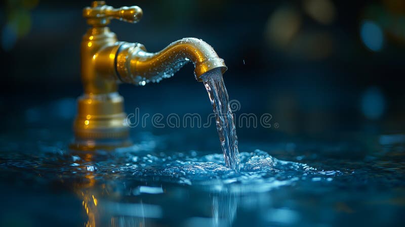 Leaking Faucet Dripping Water Dark Room Stock Photos - Free & Royalty ...