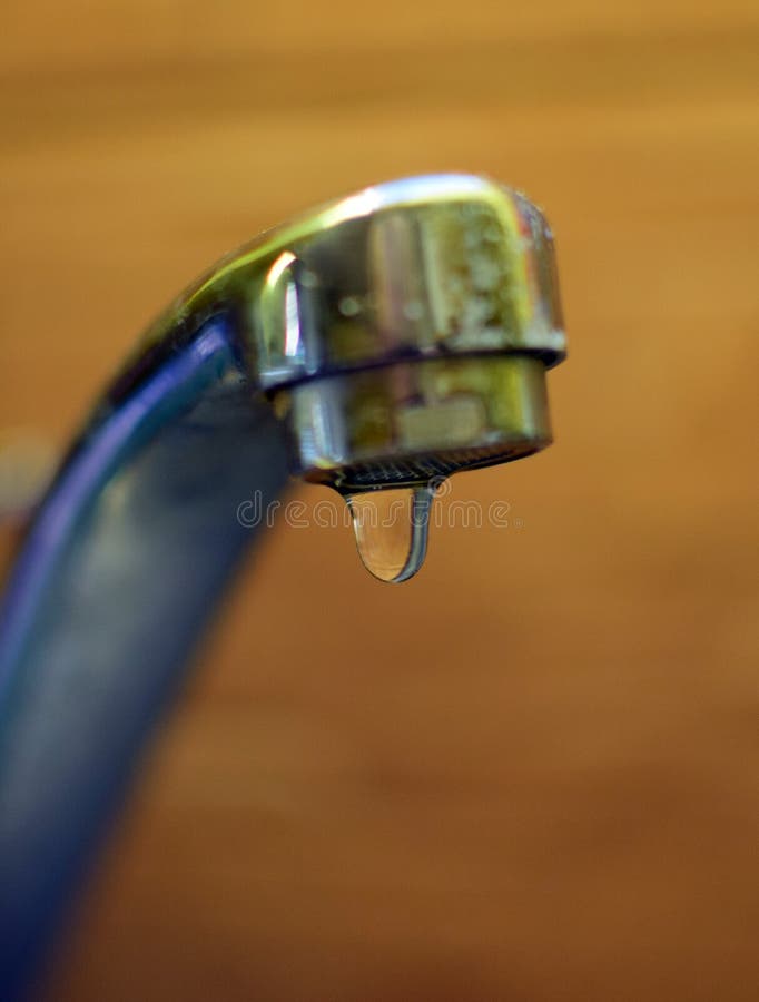Water tap with drop stock photo. Image of background - 41835522