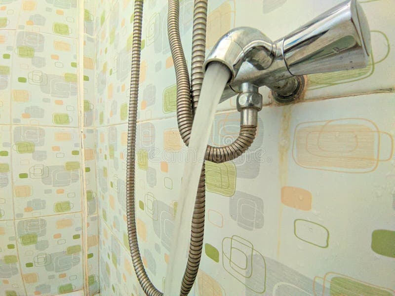 The water tap flows fast stock image. Image of water - 316813489