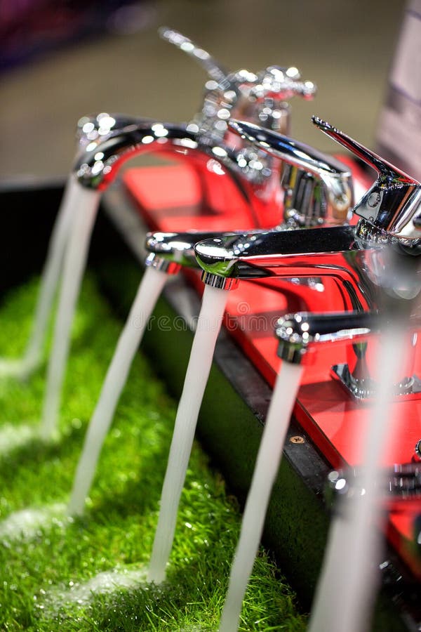 Water tap stock image. Image of bright, silver, flow - 90780553