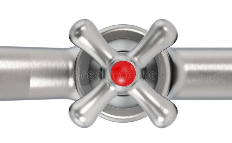 Water Tap Knob from Top View Stock Illustration - Illustration of fuel ...