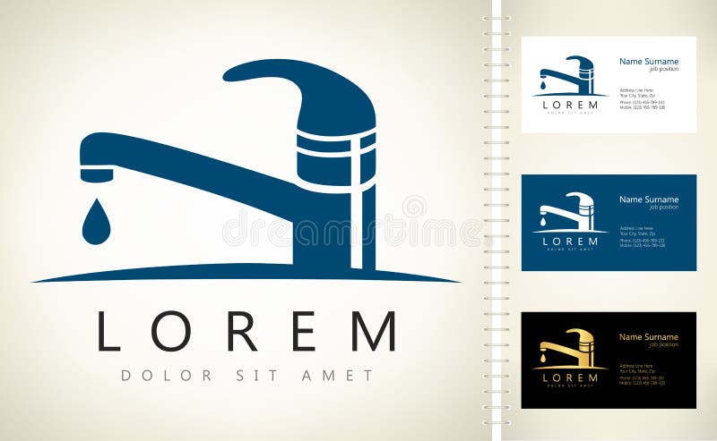 Water tap logo vector stock vector. Illustration of device - 118466852