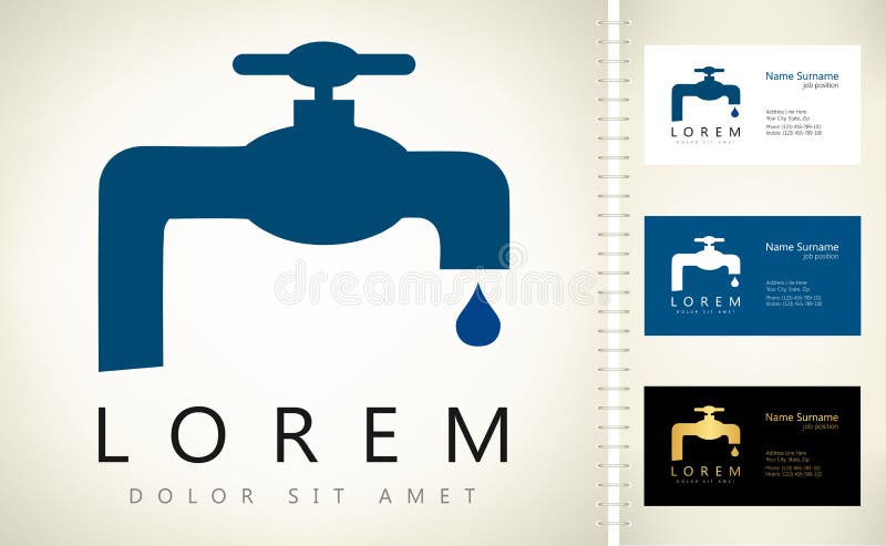 Water tap logo vector stock vector. Illustration of purity - 97075147