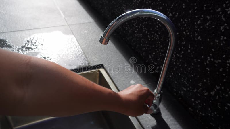 Water tap is malfunction stock video. Video of vintage - 265391675