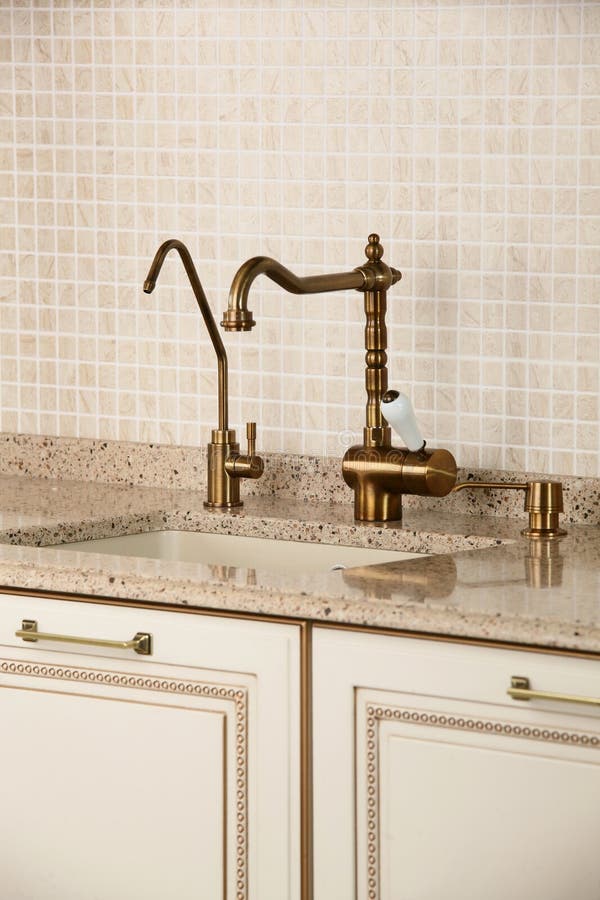 Water Tap in Modern Interior Stock Image - Image of detail, bath: 40902171