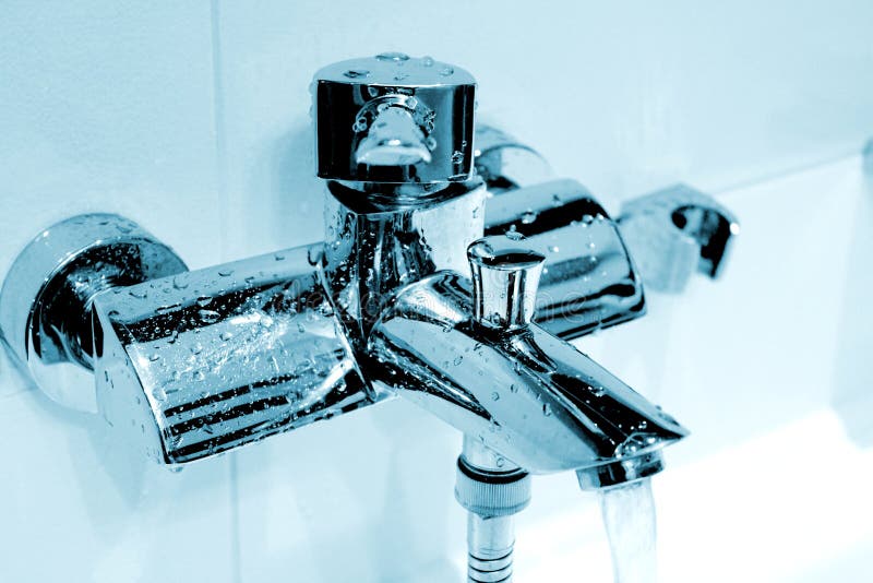 Water tap stock photo. Image of chrome, shiny, bright - 81100972