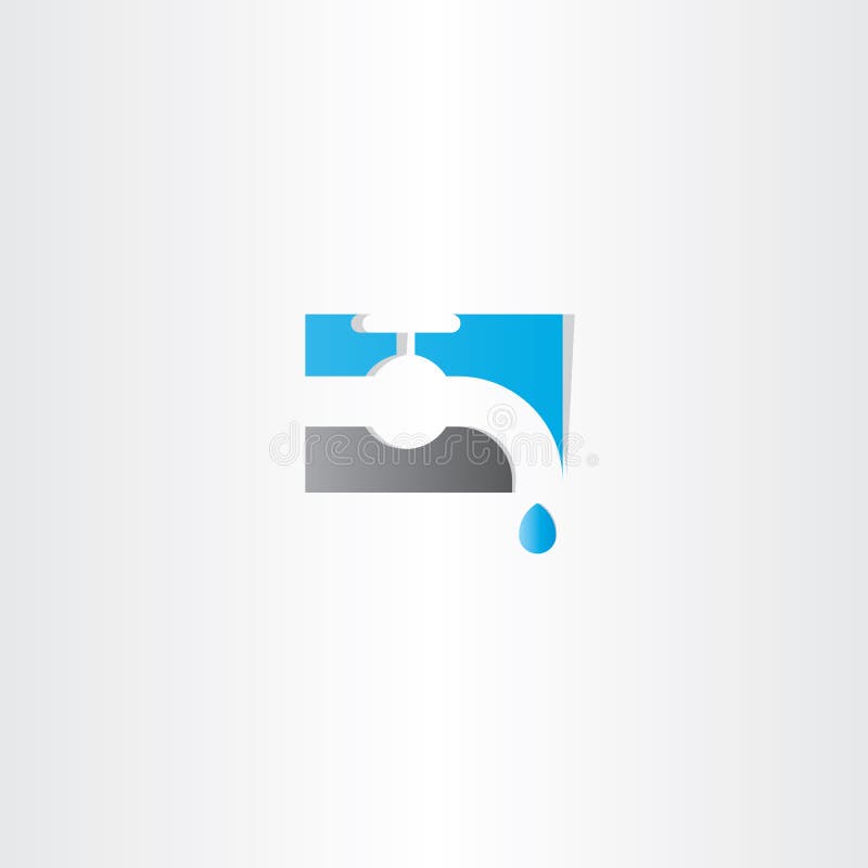 Water tap vector logo icon stock vector. Illustration of icon - 204000427