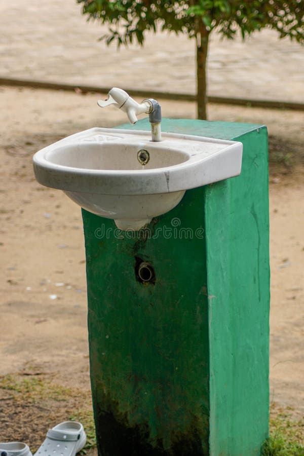 Water tap stock image. Image of street, health, white - 309753761