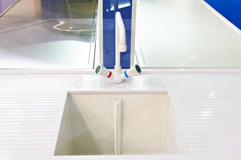 Water Taps in Chemical Laboratory Stock Image - Image of sink, biotech ...