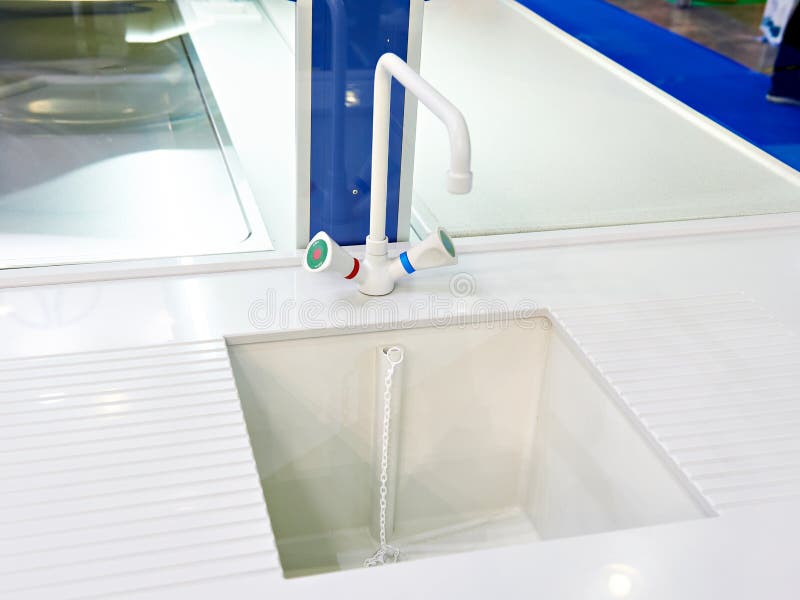 Water Taps in Chemical Laboratory Stock Photo - Image of chemical ...