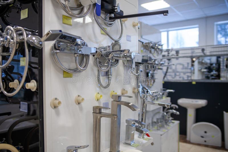 Plumbing Shop.a Hardware Store.Everything for Home Repairs Stock Image ...