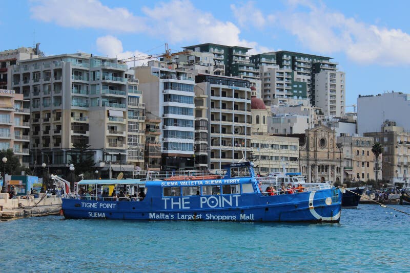 Malta water taxi. editorial stock image. Image of maltese - 30101379