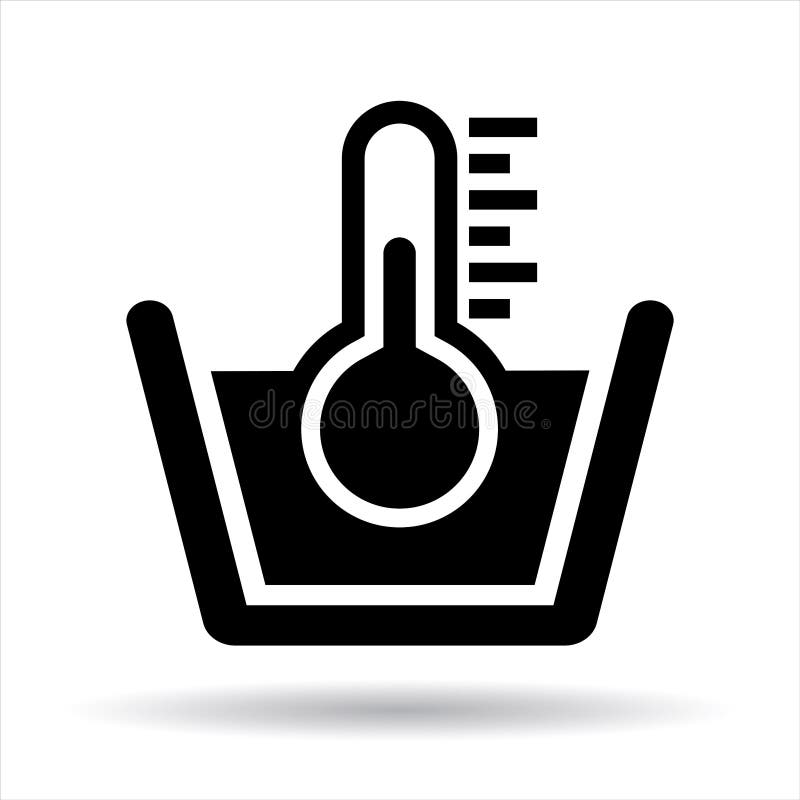 Water temperature icon stock vector. Illustration of deterioration ...