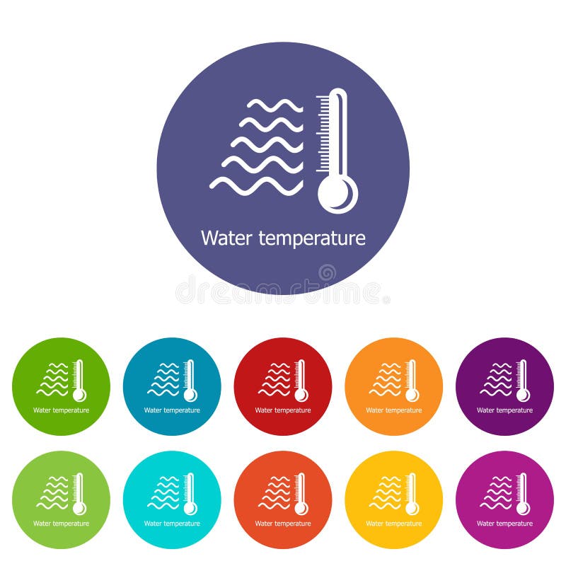 Water Temperature Icons Set Vector Color Stock Vector - Illustration of ... Water Temperature Icons Set Vector Color Stock Vector - Illustration of ...
