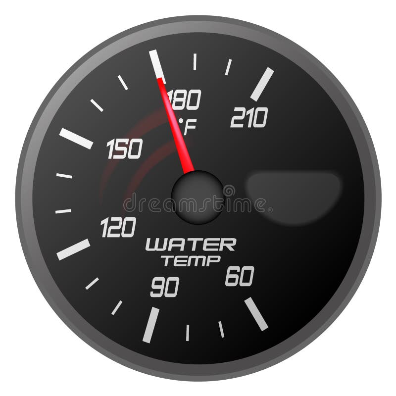 Water temperature meter stock vector. Illustration of circle - 17145015