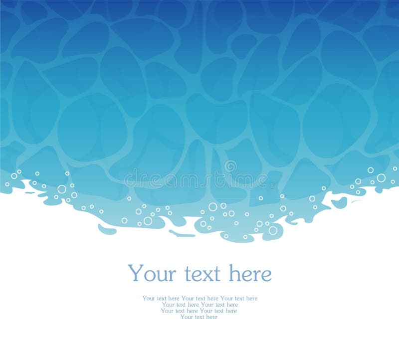 Water template stock vector. Illustration of design, resting - 25007279