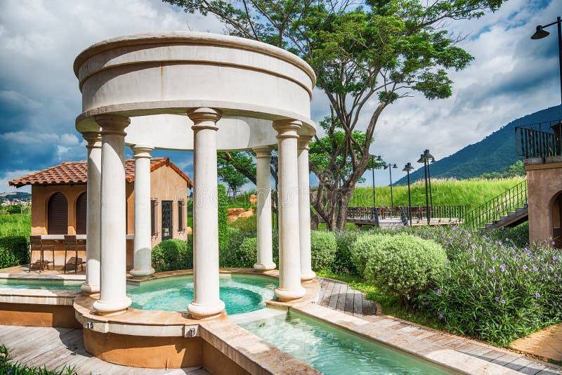 The Water Temple is a Stone Structure Stock Photo - Image of building ...