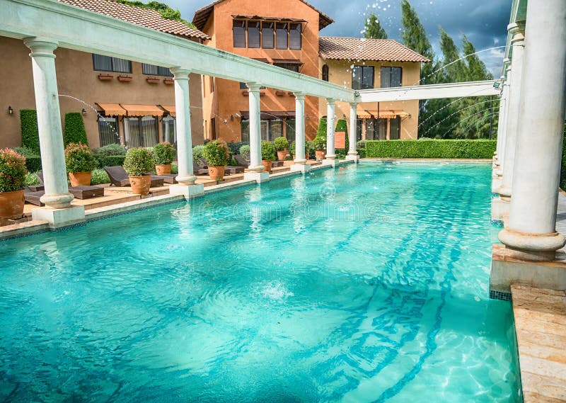 The Water Temple is a Stone Structure Stock Image - Image of classic ...