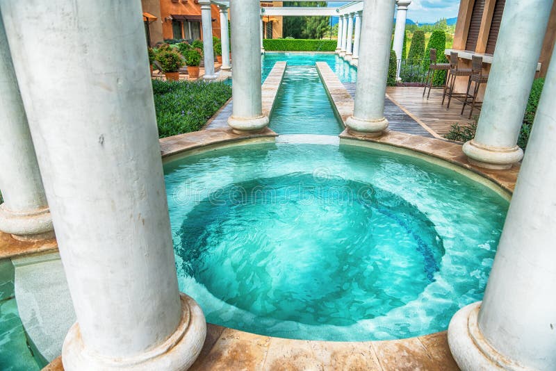 The Water Temple is a Stone Structure Stock Image - Image of pillar ...