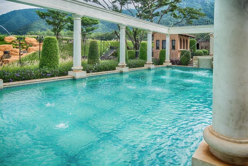 The Water Temple is a Stone Structure Stock Image - Image of pillar ...