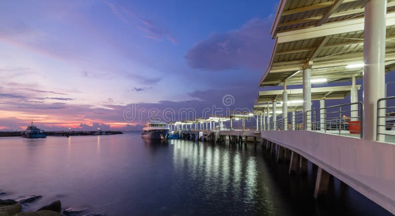 Water terminal in Manila stock photo. Image of reflection - 93517568
