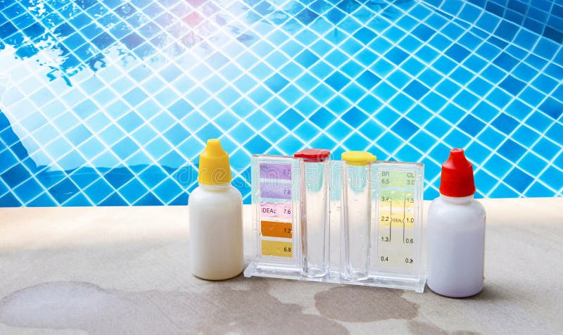 Water Tester Over Clear Swimming Pool Water, Best Water Quality, Pool ...