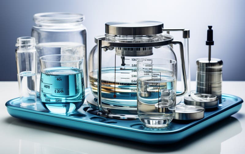 Water Testing Equipment White Backdrop -Generative Ai Stock ...