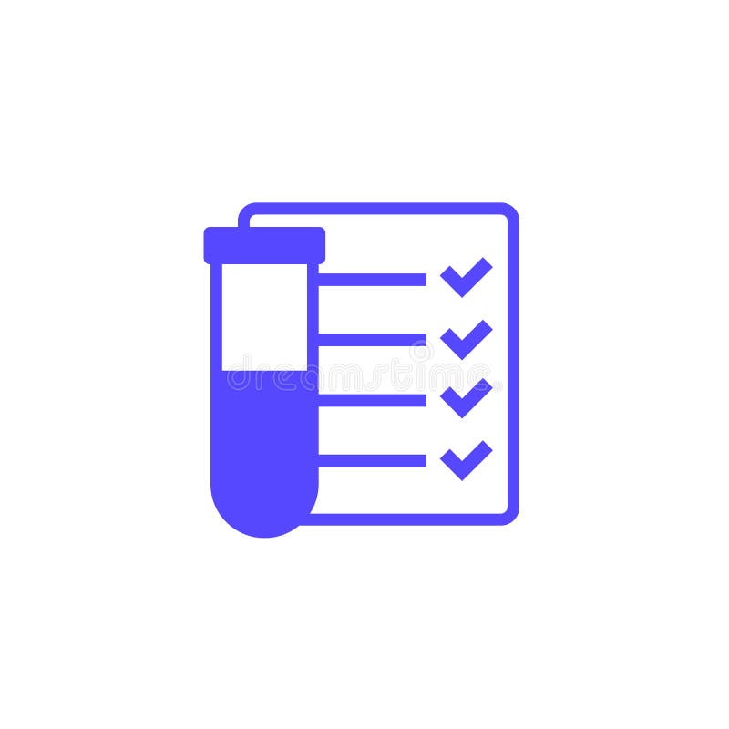 Water Testing Icon on White Stock Vector - Illustration of test, pure ...