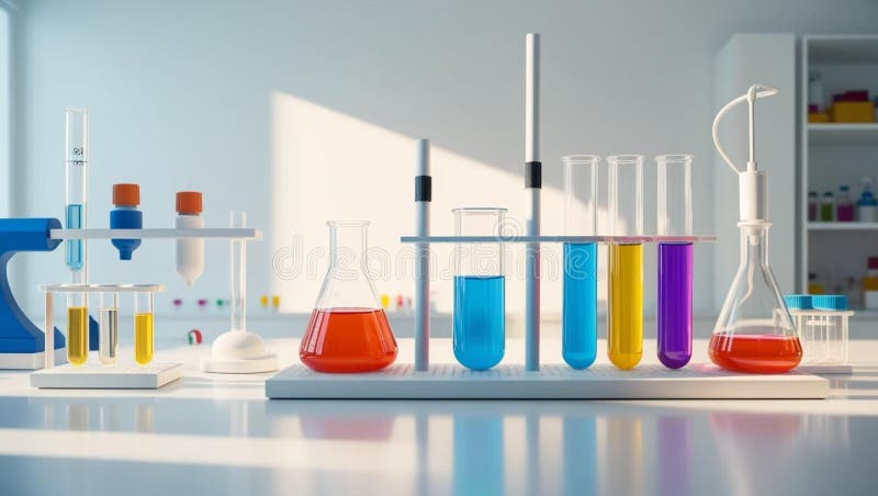 Water Testing in a Laboratory: a Scientific Experiment Stock ...