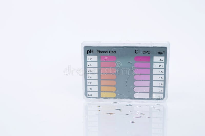 Water Testing Test Kit on White Background Stock Image - Image of test ...
