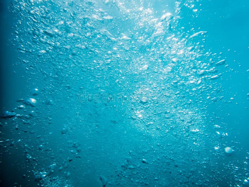 Water Texture - Bubbles in Underwater in Blue Ocean. Stock Photo - Image of bali, nature: 93807898