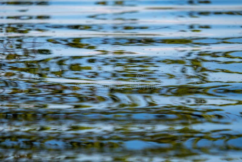 Water Texture with Reflections and Rocks on the Bottom of Stream Stock ...
