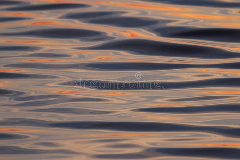 Water Texture Steel Sunset Orange Stock Image - Image of digital ...