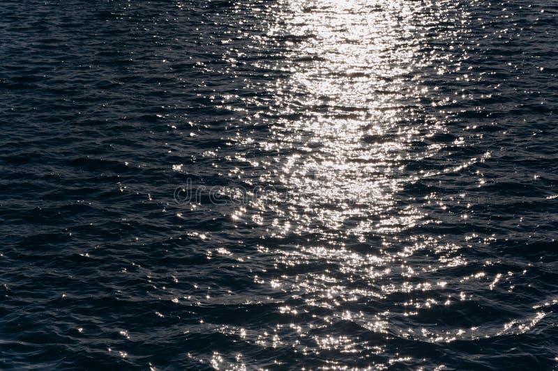 Water Texture. Sun Reflected in Water, River, Lake, Sea Stock Photo ...