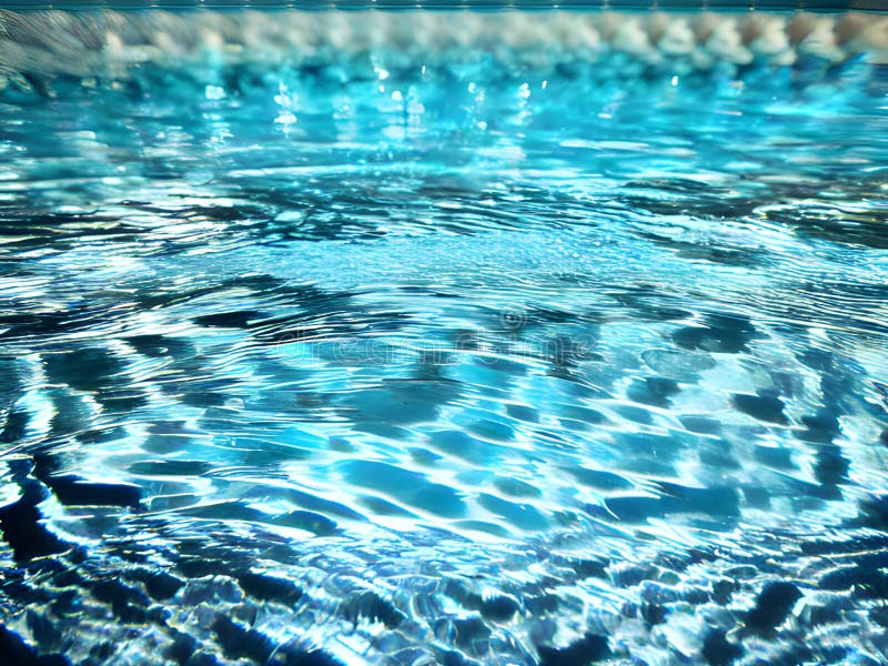 Water Texture in Swimming Pool, Ai Generated Stock Illustration ...